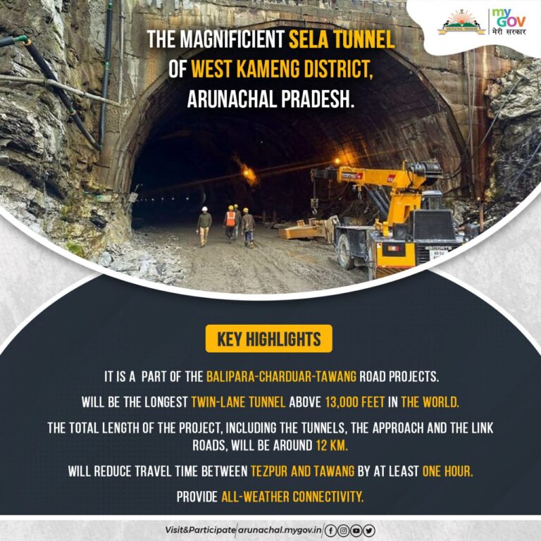 Sela Tunnel Project in Arunachal Set to Transform Tawang Region's ...