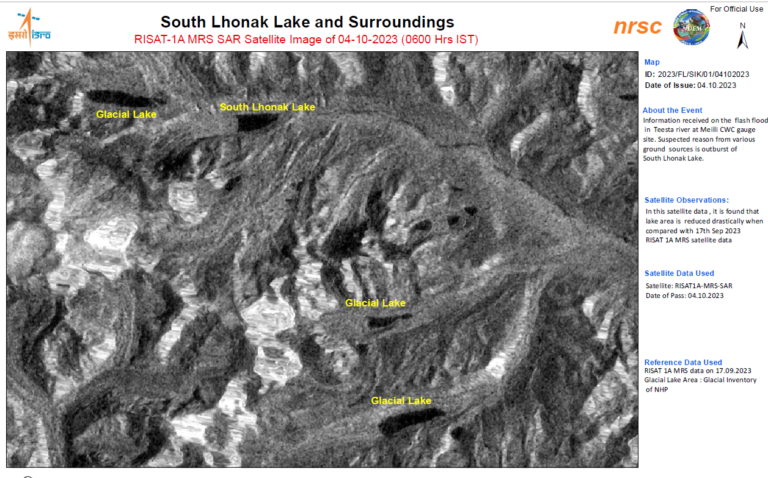 ISRO satellite imagery reveals devastation in Sikkim after South Lhonak ...